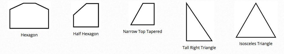Blind Corners and Curves :: Arched/Angled & Trapezoid Blind Shapes